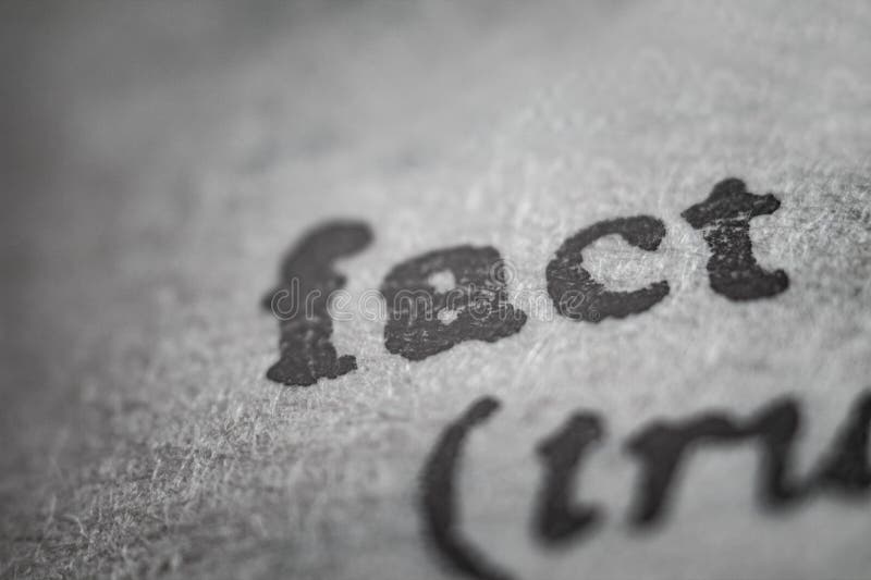 The Meaning of the Word â€œfact,â€ Referring To Something that is Known ...