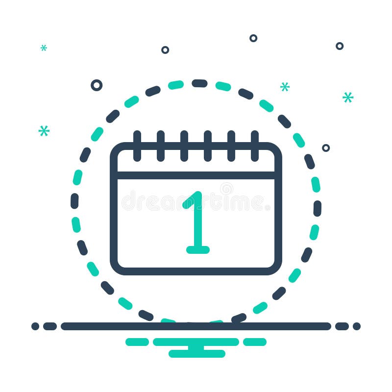 Mix Icon for Meant, Contemplate and Represent Stock Illustration ...