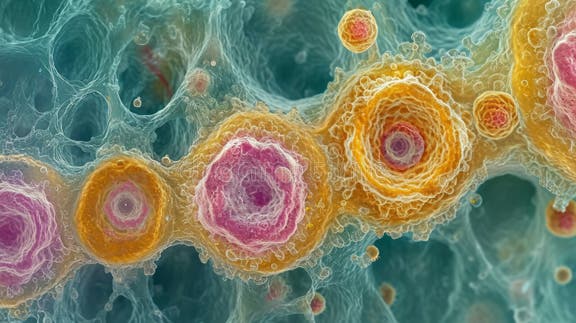 Measles Virus Under a Microscope AI Generated Stock Illustration ...