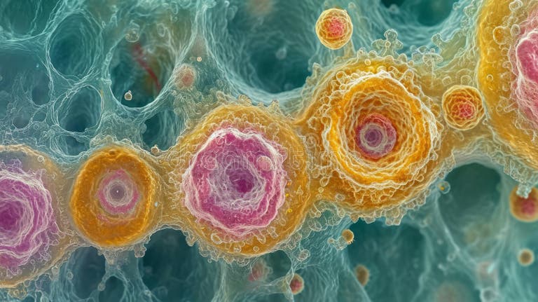 Measles Virus Under a Microscope AI Generated Stock Illustration ...