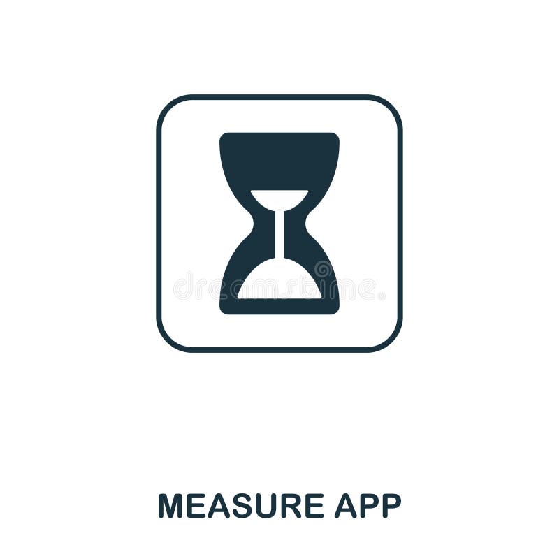 Measure App Icon. Mobile App, Printing, Web Site Icon. Simple Element ...