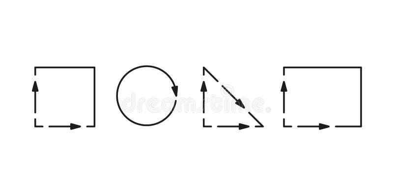 Measure Area of Shape Square, Triangle, Circle and Rectangle, Size ...