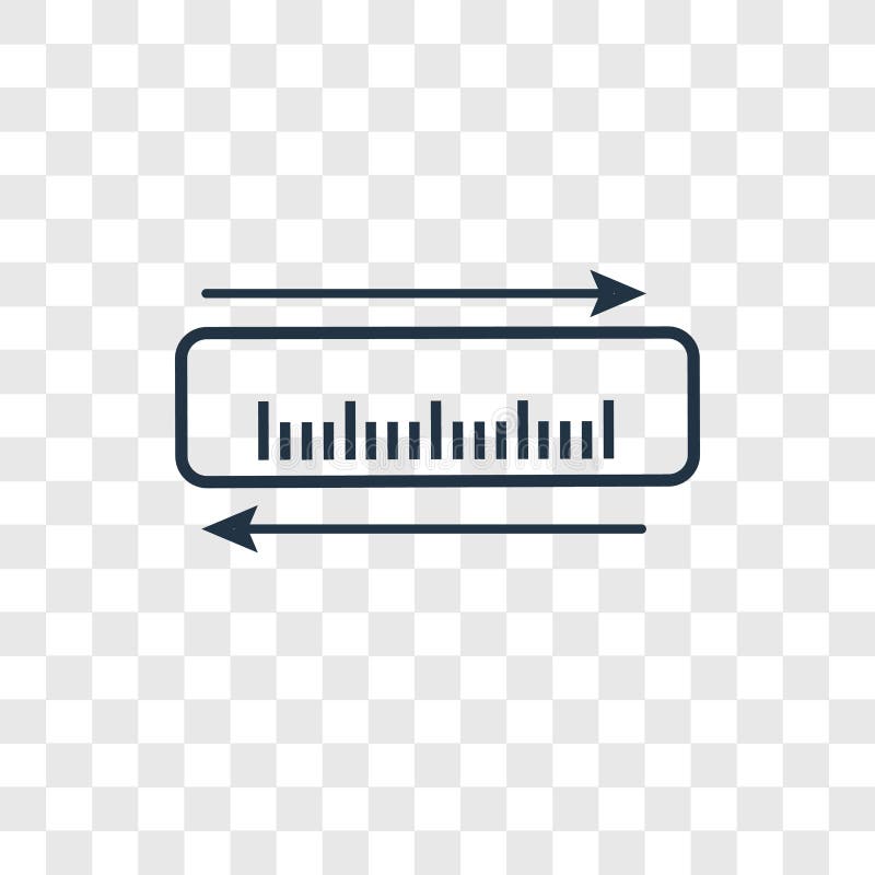 Measure Concept Vector Linear Icon Isolated on Transparent Background ...