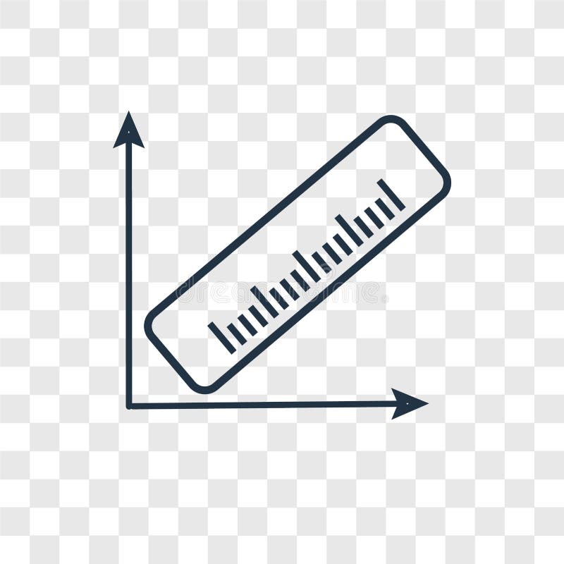 Measure Concept Vector Linear Icon Isolated on Transparent Background ...