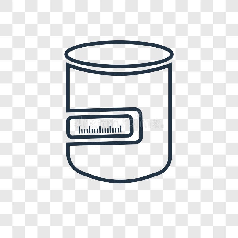 Measure Concept Vector Linear Icon Isolated on Transparent Background ...