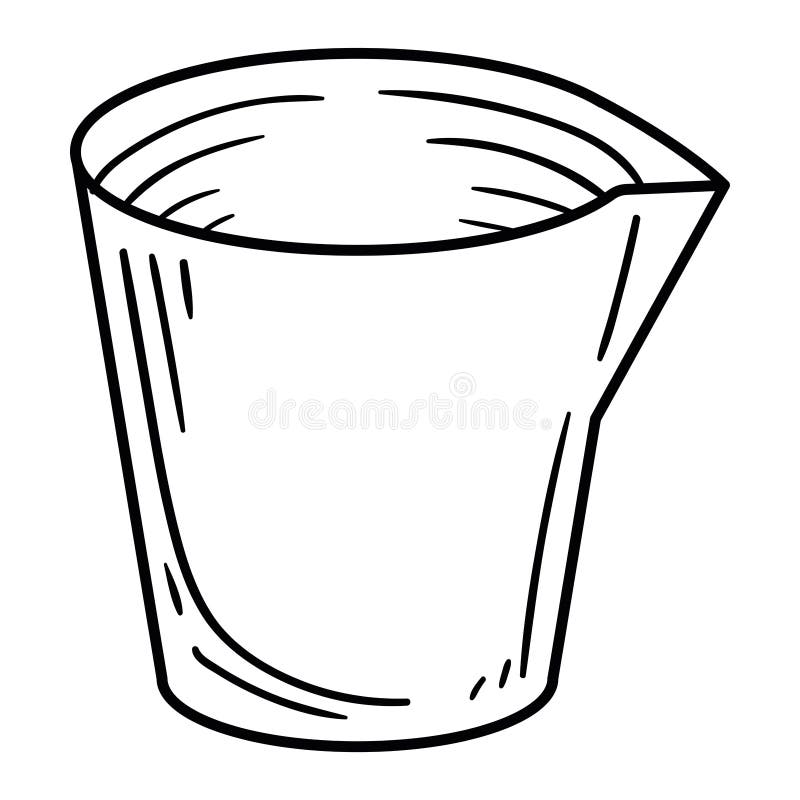 Measure cup kitchen stock vector. Illustration of utensil - 255879316