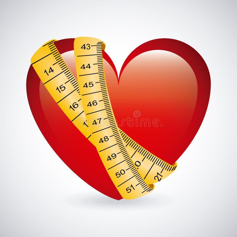 Measure Tape Heart Stock Illustrations – 821 Measure Tape Heart Stock ...
