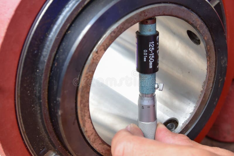 Measure the Diameter Inside of the Inner Ring Stock Image - Image of ...