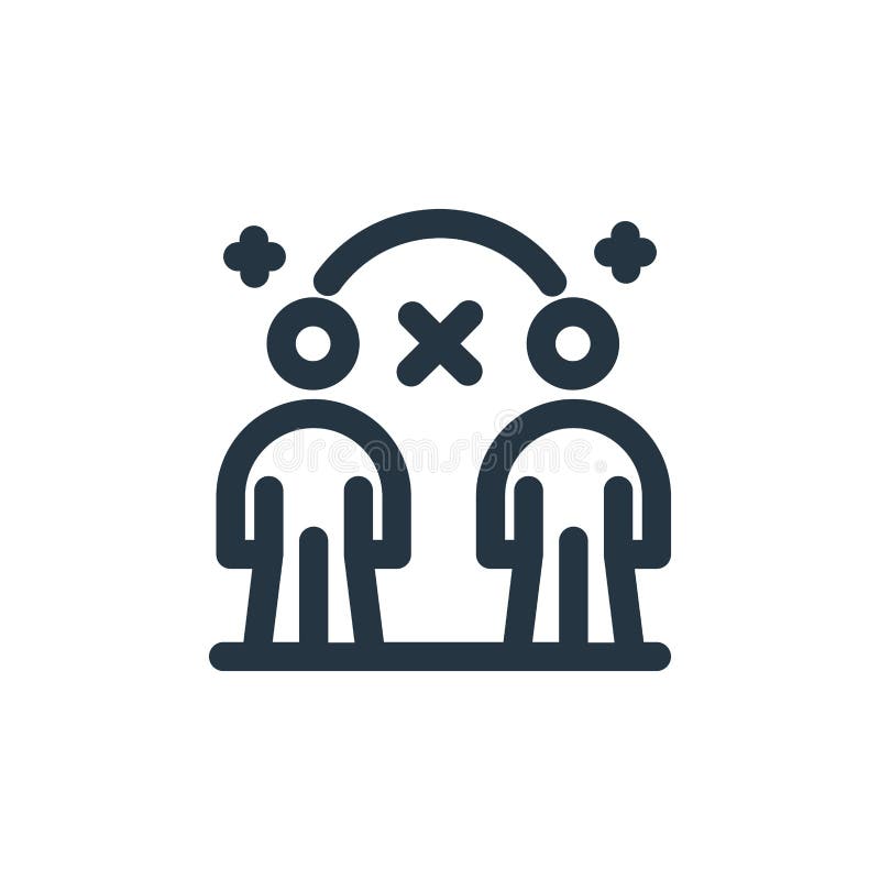 Measure Distance Vector Icon Isolated on White Background. Outline ...