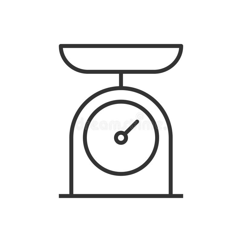 Measure Icon - Scales Icon stock vector. Illustration of scales - 364384125