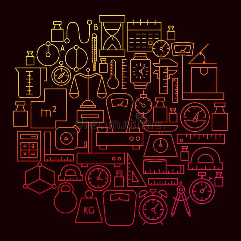 Measure Line Icons Collection. Dimension , Calculate , Quantify ...