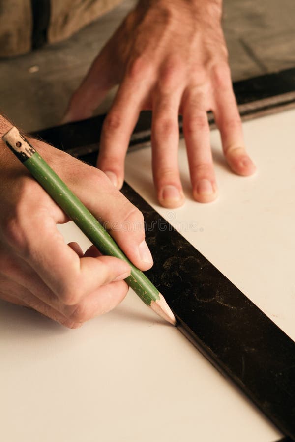 Measure and mark stock photo. Image of occupation, handle - 38524734