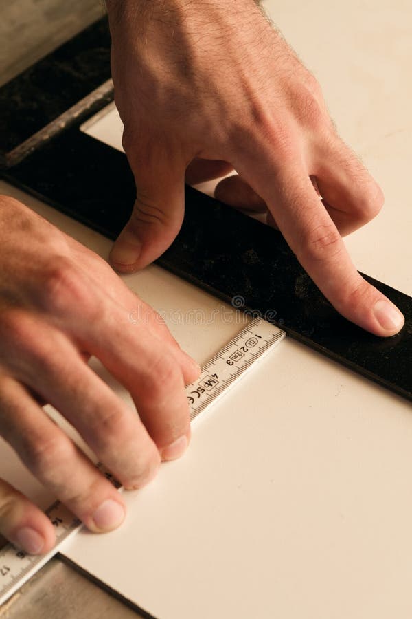 Measure and mark stock photo. Image of craft, material - 38526490