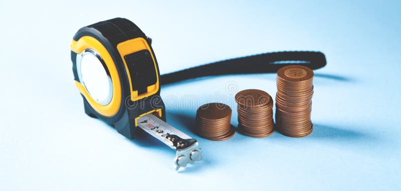 Measure Monetary Indicators Stock Image - Image of coins, financial ...