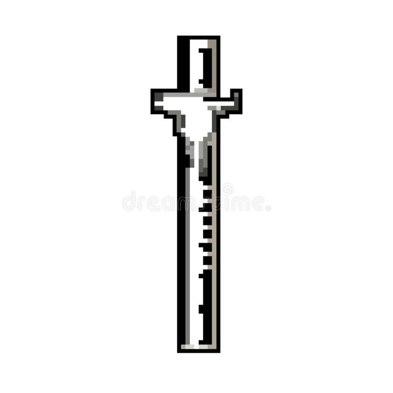 Measure Ruler Builder Game Pixel Art Vector Illustration Stock Vector ...
