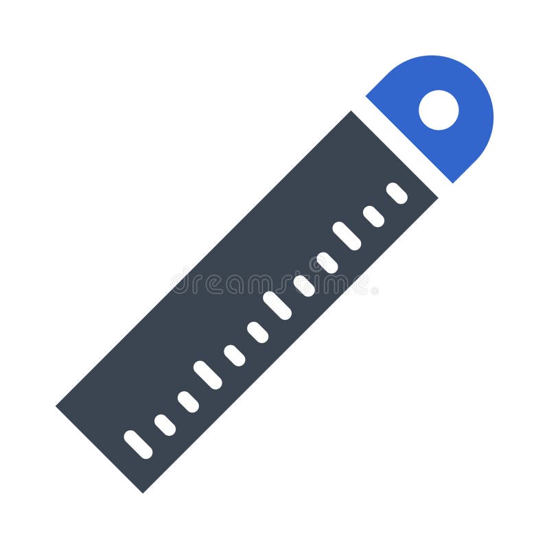 Measure ruler icon stock vector. Illustration of equipment - 270349272