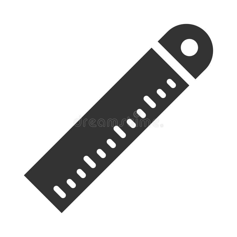 Measure ruler icon stock vector. Illustration of height - 270349446