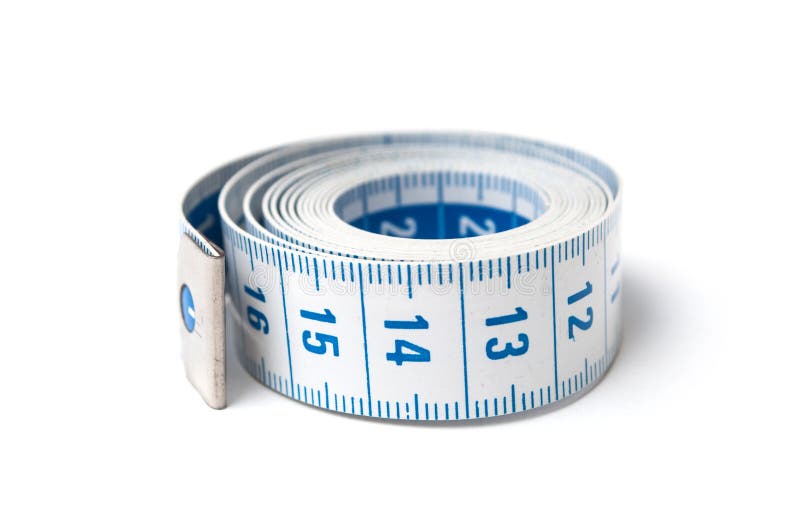 Measure Sewing Meter on White Background Stock Photo - Image of length ...