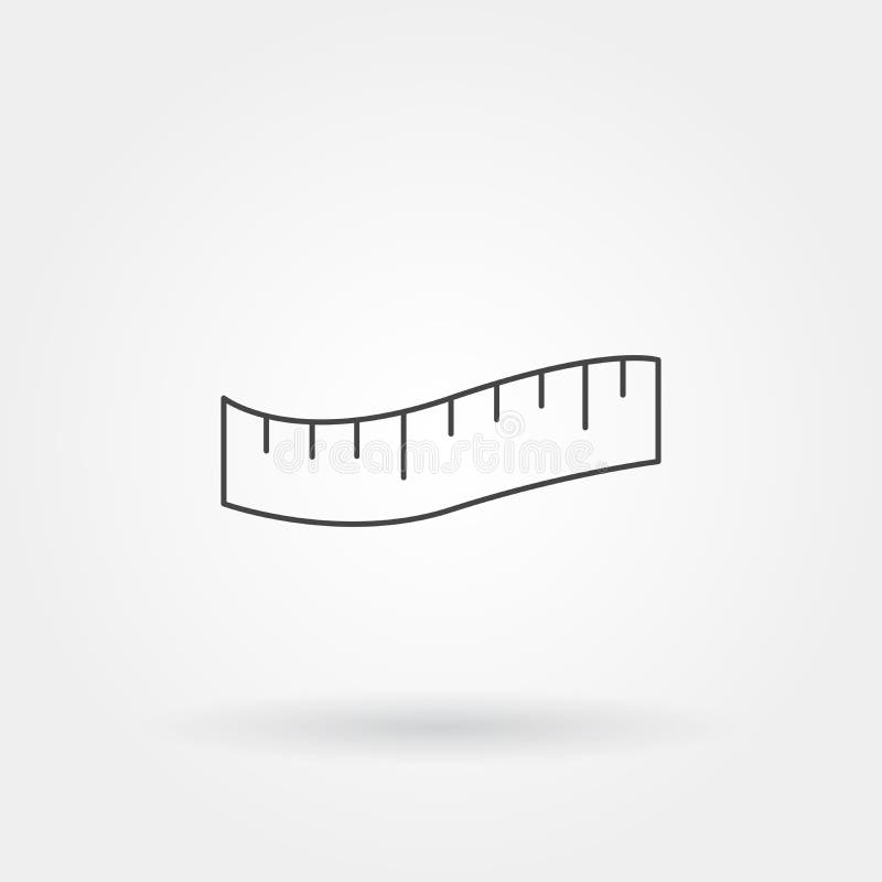 Measure Single Isolated Icon with Modern Line or Outline Style Stock ...