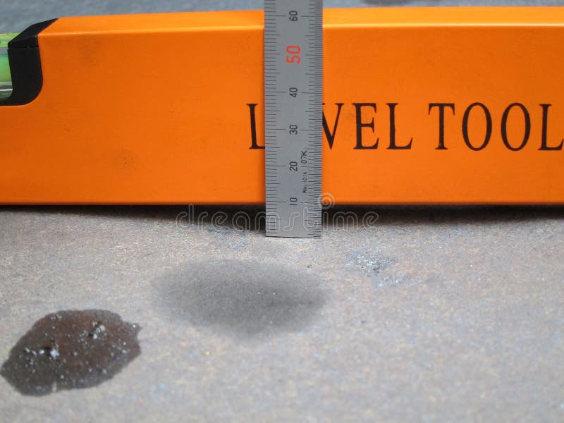 Measure by steel rule stock photo. Image of check, construction - 58067890