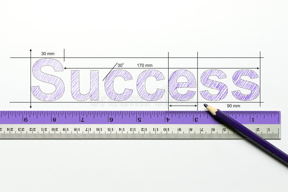 Measure success concept stock photo. Image of business - 89065962