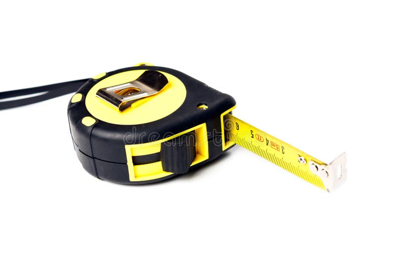 Measure Tape Ruler Isolated on Stock Image - Image of inch, metal: 33786327