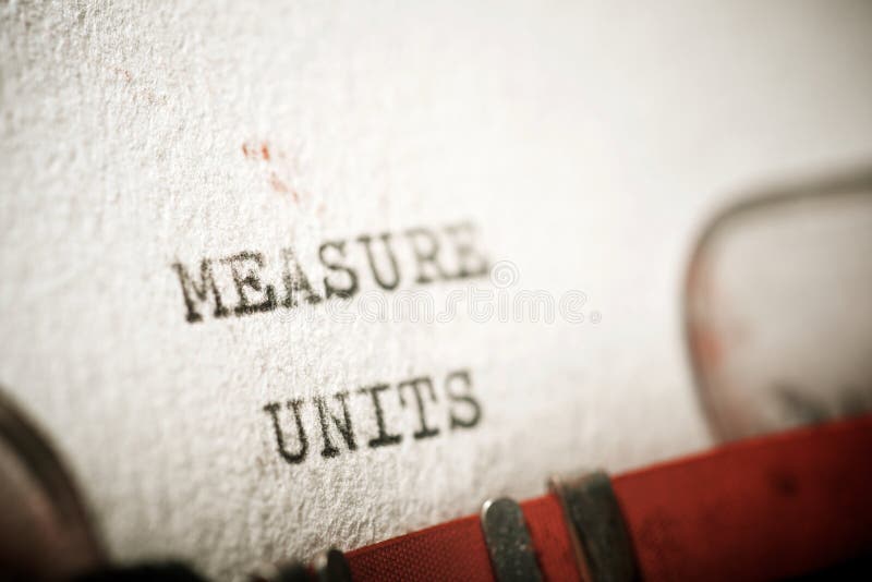 Measure units text stock photo. Image of text, write - 274985614
