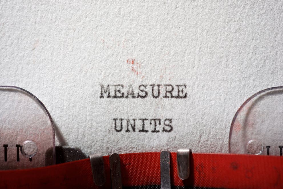 Measure units text stock photo. Image of school, paper - 274985622