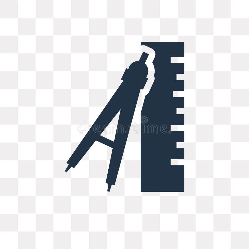 Measure Vector Icon Isolated on Transparent Background, Linear M Stock ...