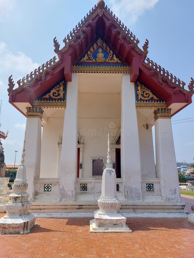 Measure Wat Bot holy place stock image. Image of place - 281367183