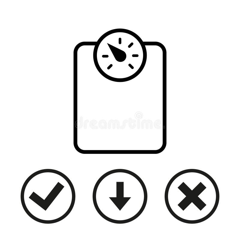 Measure the Weight Icon Stock Vector Illustration Flat Design Stock ...