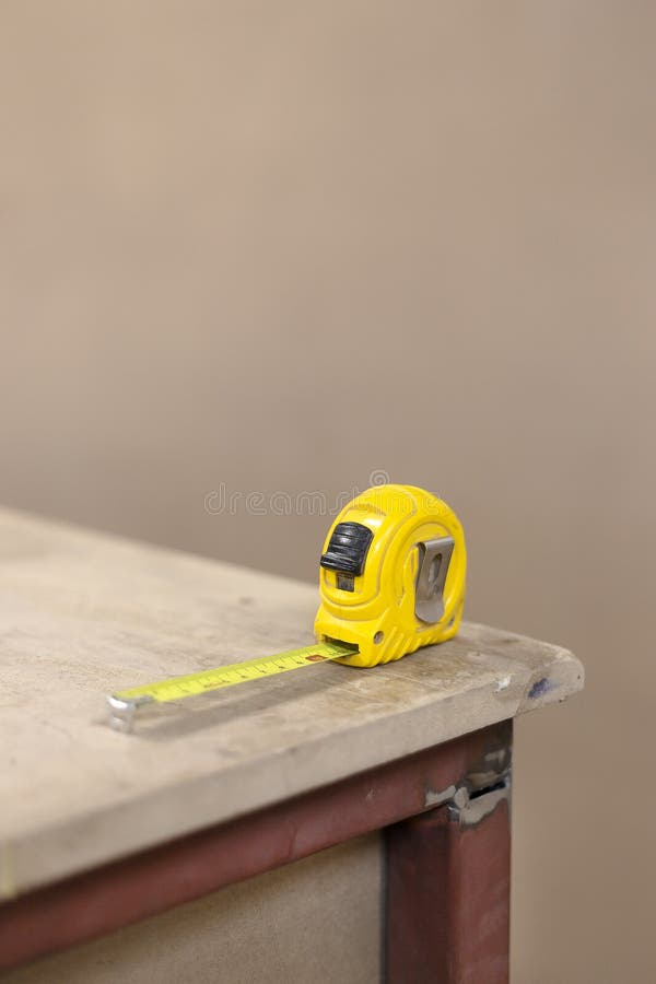 Measure on Work Table in the Carpentry Stock Photo - Image of measure ...