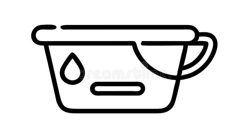 Measured Cup or Beaker Icon, Denotes Volume and Measurement , Vector ...
