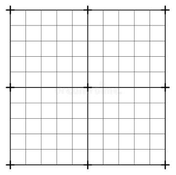 Measured Grid. Graph Plotting Grid. Corner Ruler with Measurement ...