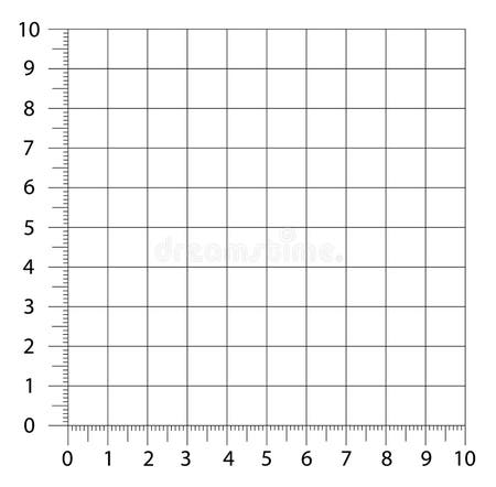 Measured Grid. Graph Plotting Grid Stock Vector - Illustration of close ...