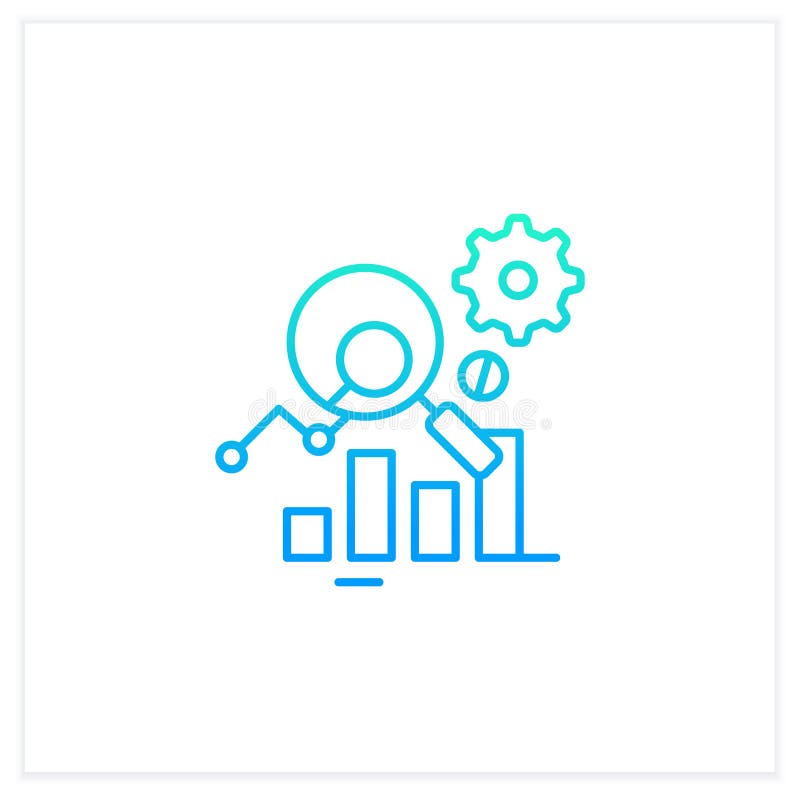 Measurement Analytics Gradient Icon Stock Vector - Illustration of ...