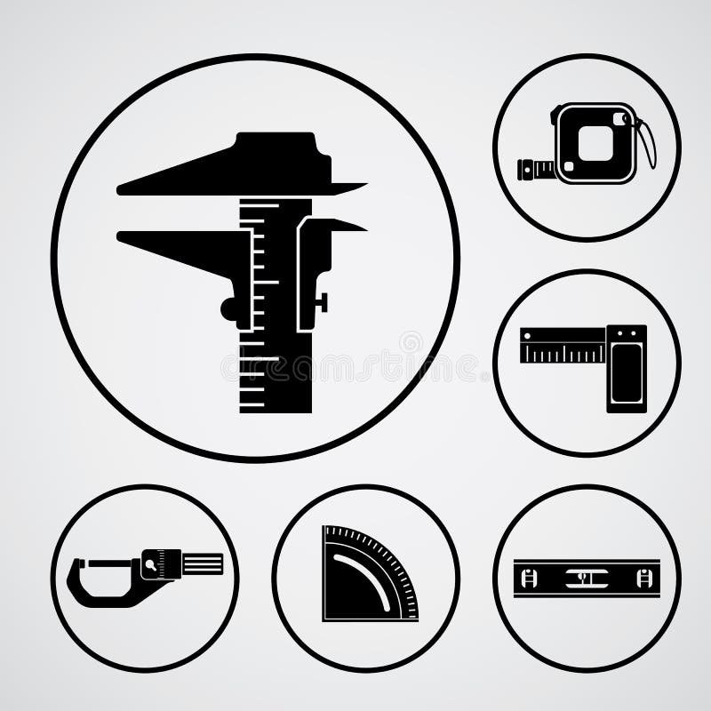 Measurement black icon stock vector. Illustration of scene - 59540665