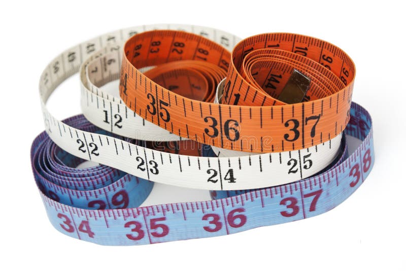 Measurement of Chest Waist and Hips Stock Image - Image of slimming ...