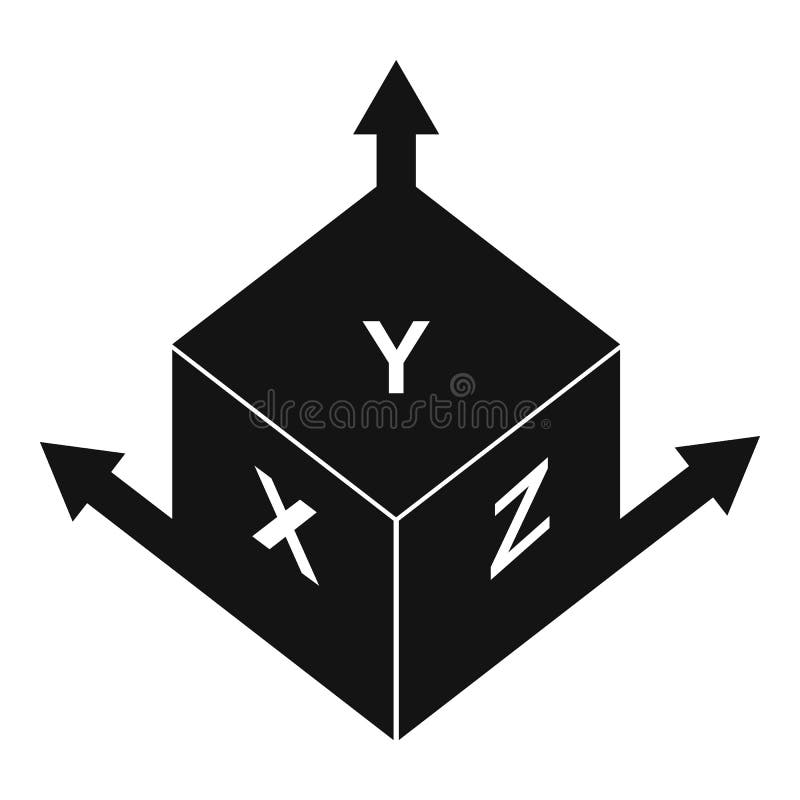 Measurement Cube Square Icon, Simple Style Stock Vector - Illustration ...