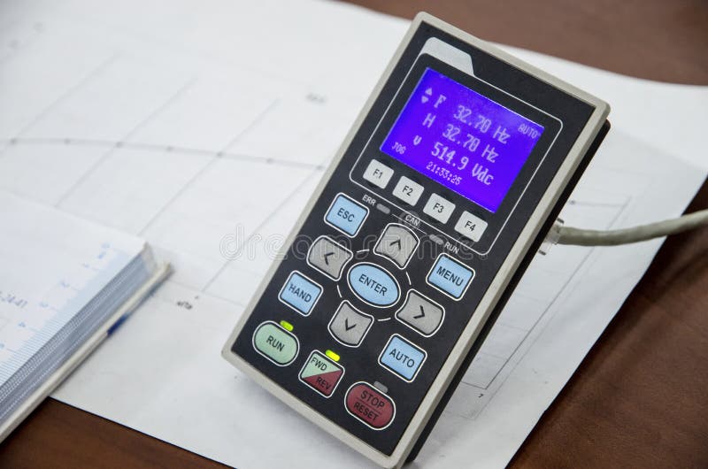 Measurement by an Electronic Instrument Stock Photo - Image of ...