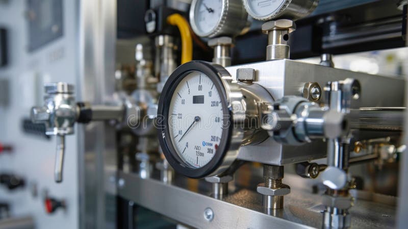 A Measurement Gauge Displaying the Level of Carbonation Inside the ...