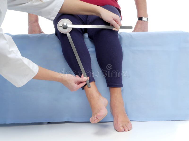 Measurement of Hip Joint External Rotation Stock Photo - Image of knee ...
