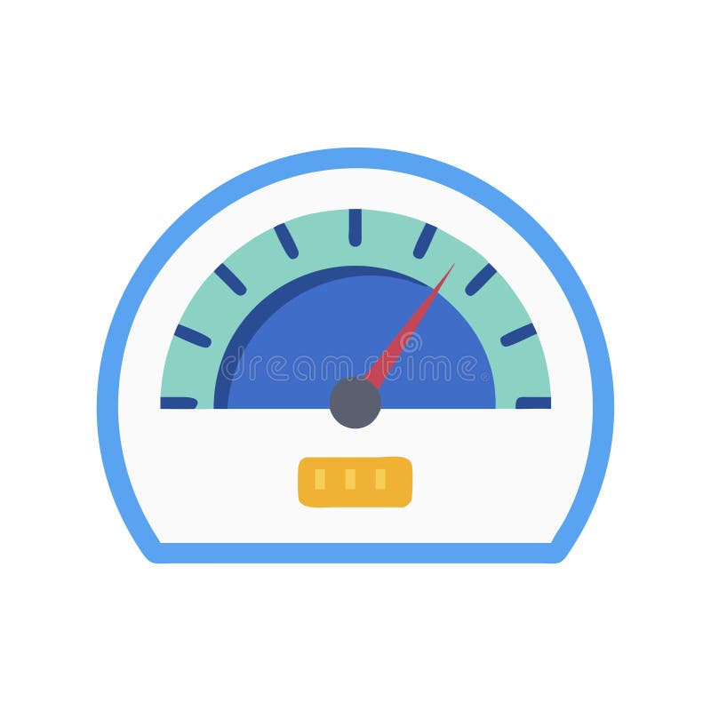 Bandwidth Meter Measurement Icon Stock Vector - Illustration of network ...