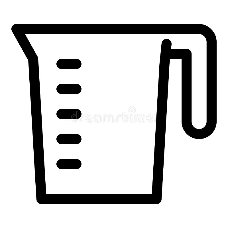 Measurement Jug Icon, Outline Style Stock Vector - Illustration of ...