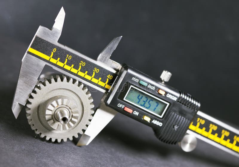 Measurement Parameters of Gears, Details by Digital Micrometer Stock ...