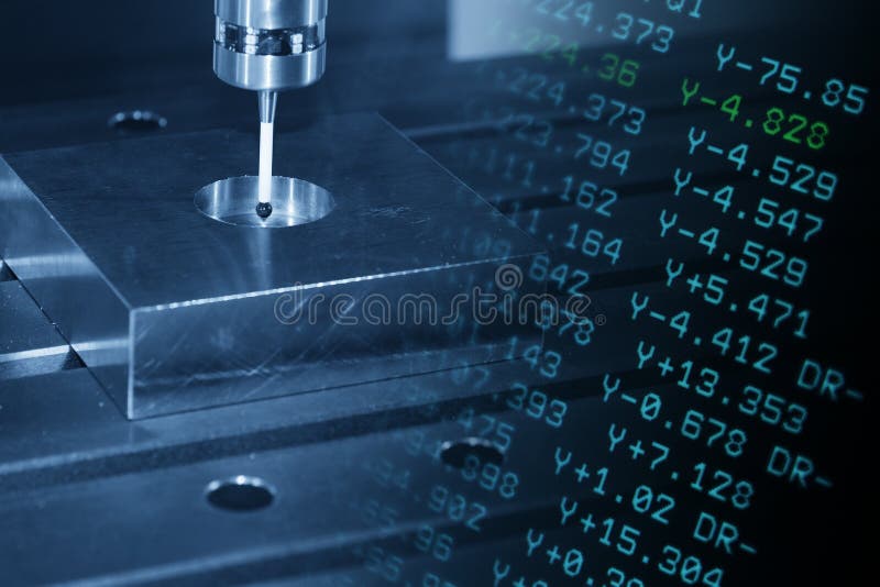 The measurement probe stock image. Image of center, machinery - 91144497