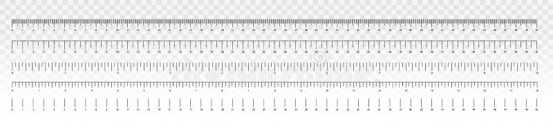 Measurement Scale, Markup for a Ruler. Measuring Tool. Size Indicator ...