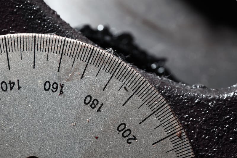 Measurement Scale of Obsolete Meter Stock Photo - Image of greasy ...