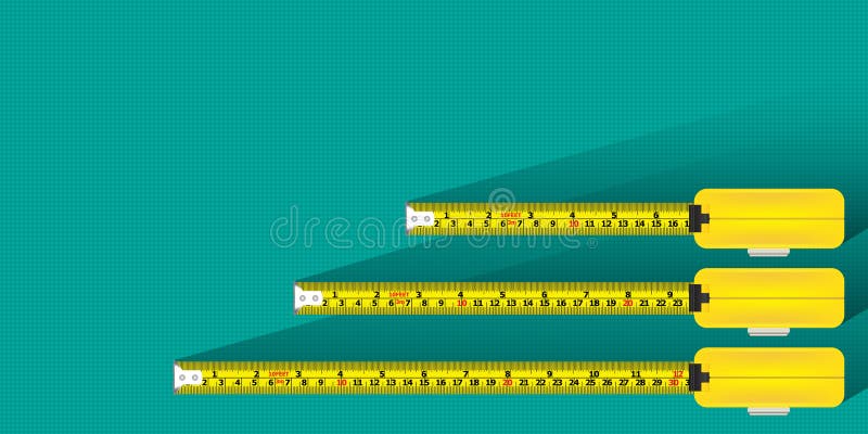 Measurement Tape Background Stock Illustration - Illustration of inch ...