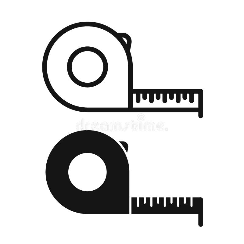 Measurement tape icon stock vector. Illustration of design - 329203859